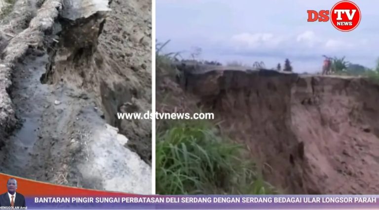 Tanggul Sungai Ular Longsor,Pemukiman Warga Pagar Merbau Dan Lubuk ...